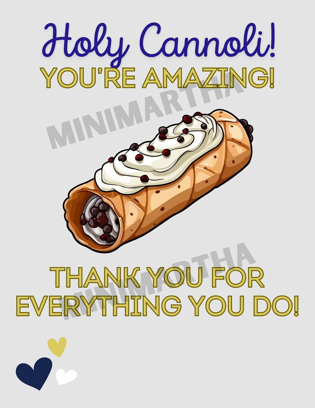 Holy Cannoli You're Amazing Gift Sign for Teachers or Staff ...