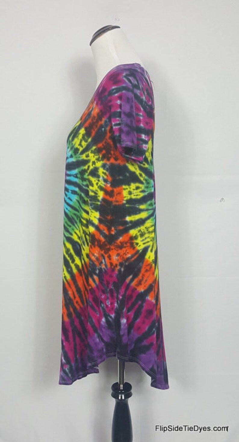 Pick Size Premium Rayon Tie Dye Casual Dress hand Dyed | Etsy