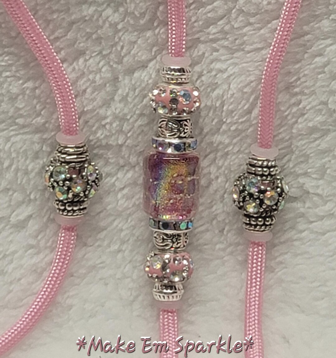 Pink Rainbow Iridescent Show Dog Lead/dog Show Lead/leash Bling Small ...