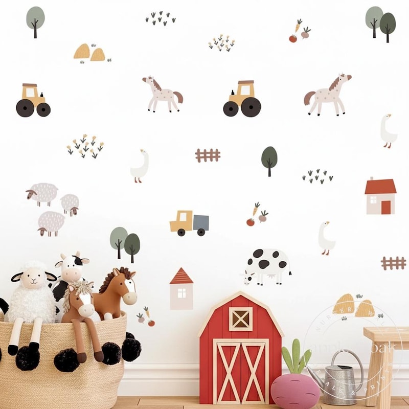 Farm Animal Decals - Etsy