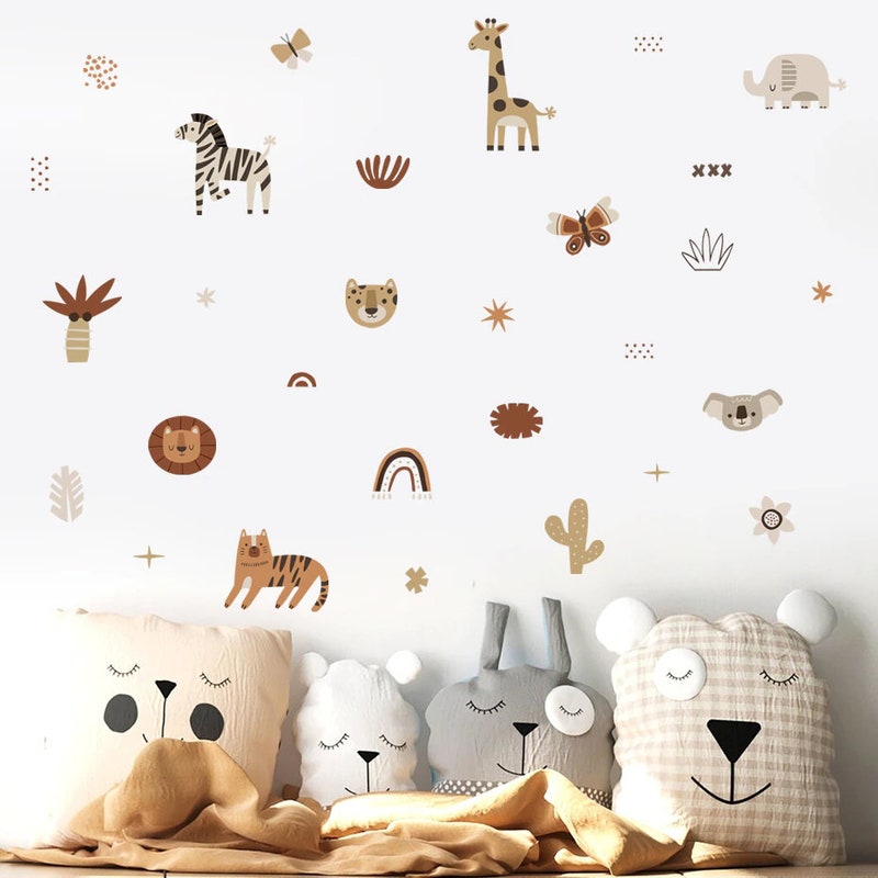 Safari Animal Decals - Etsy
