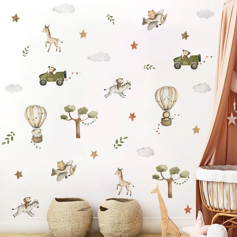 Safari Wall Decal - Etsy