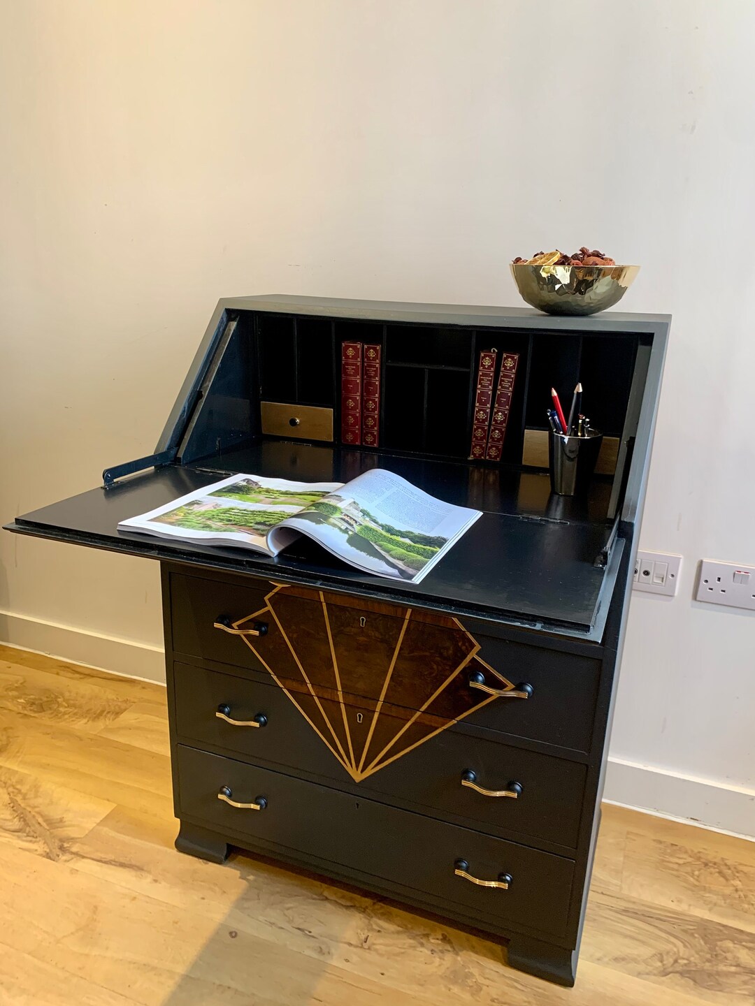 Stunning Harrison Gibson Ltd Art-deco Bureau - Etsy UK