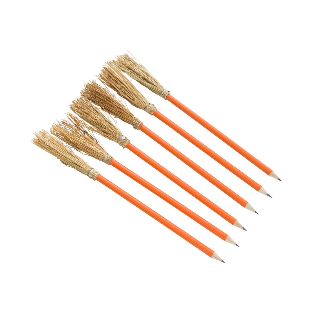 MENDI 12 Pencils With a Witch's Broom, Fantasy and Decoration - Etsy