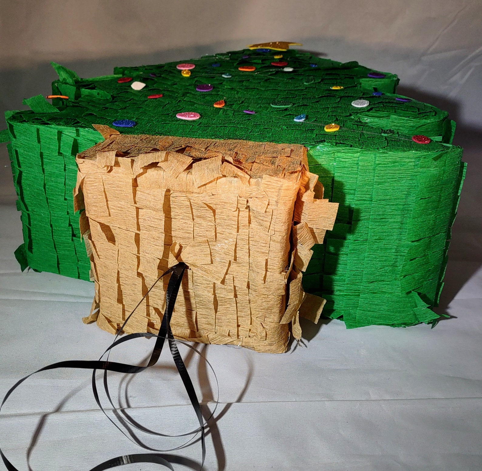 Vegan Piñata Vegan Christmas Tree Filled Pinata Pull String - Etsy Canada