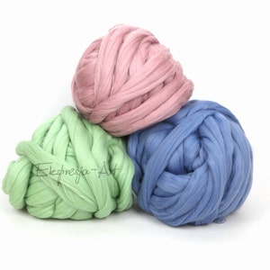 CHUNKY MERINO WOOL , Wool Tops ,bulky Yarn, Thick Wool, Diy Blanket ...