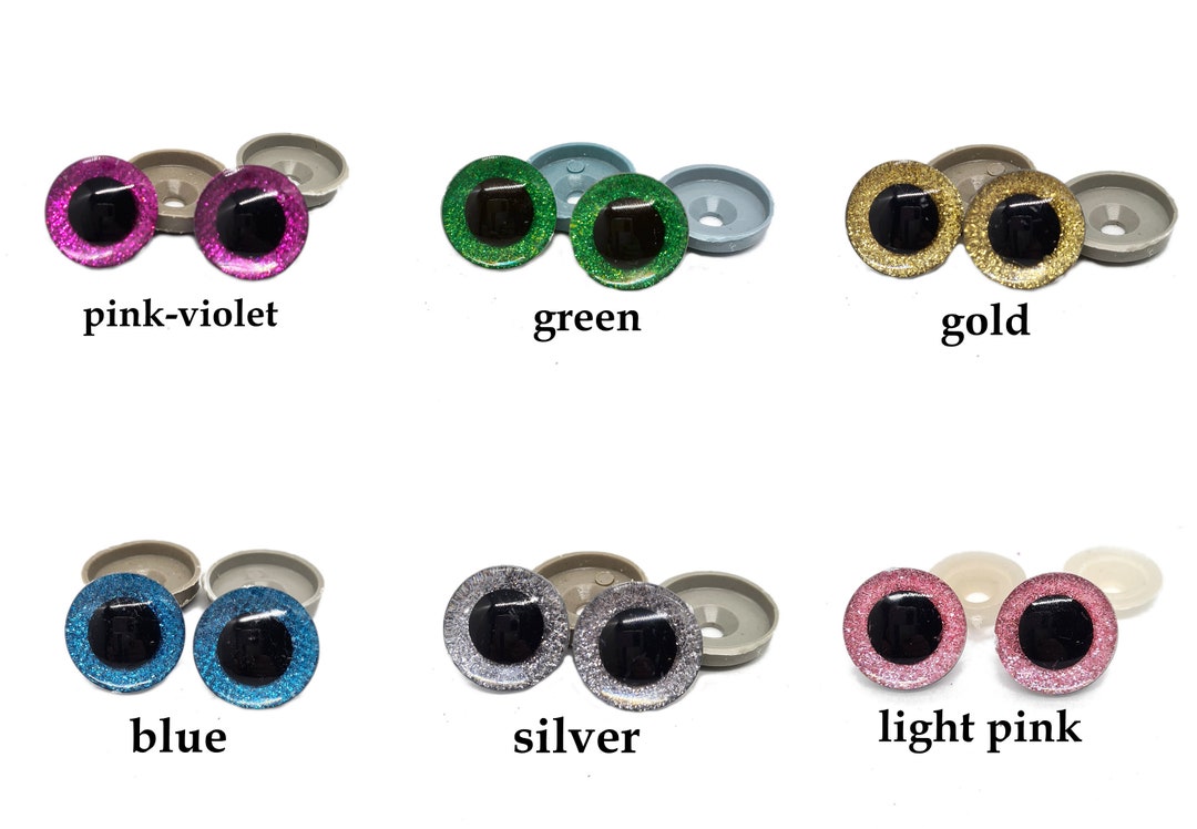 Glitter Toy Eyes, Mascot Eyes, 20mm 0.78'', Macrame Owl Eyes, 1 Pair - Etsy