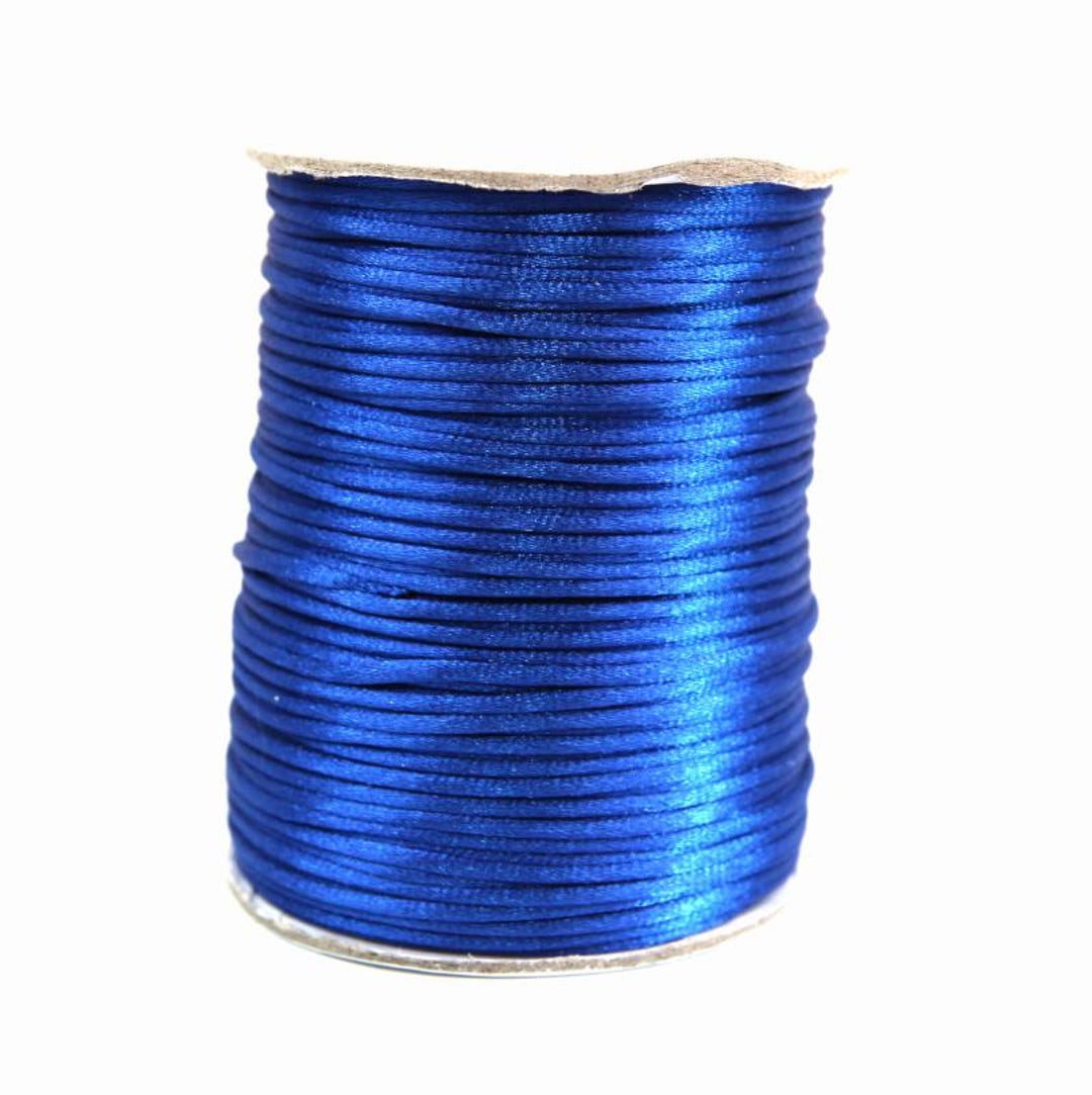 Satin Cord 2mm SPOOL 100m (109yd) for Macrame, Shambhala, Jewelery ...
