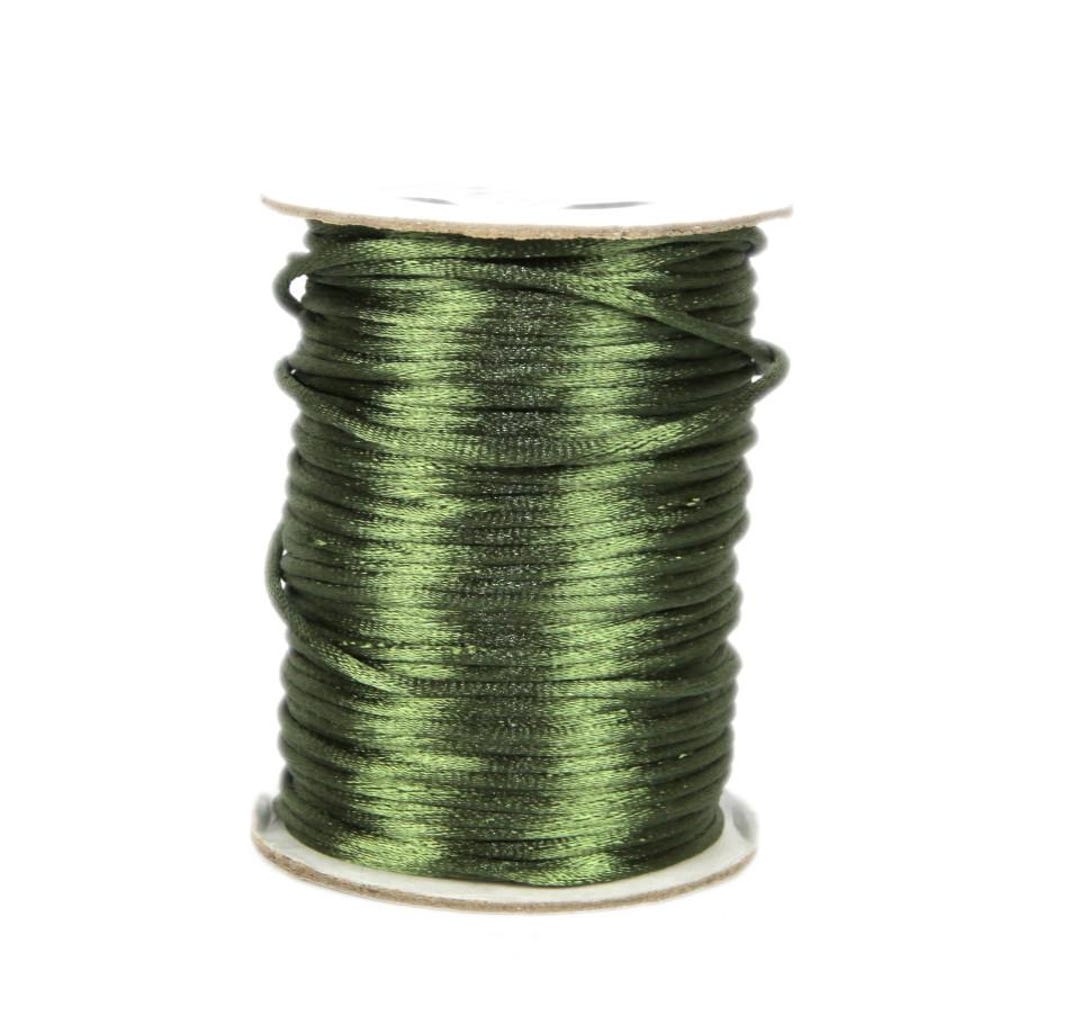 Satin Cord 2mm SPOOL 100m (109yd) for Macrame, Shambhala, Jewelery ...