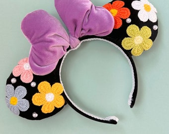 Lavender Pixie Pearl, Disney Mickey Mouse Inspired Ears, Mouse Ears for ...