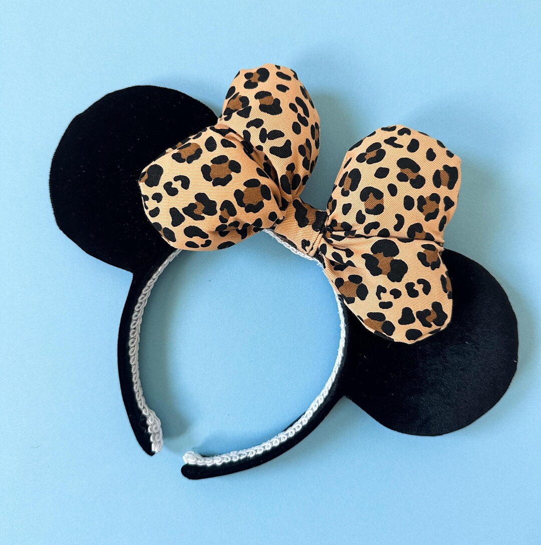 Animal Print Ears Wild Mickey Ears Cheetah Mouse Ears Velvet Minnie ...