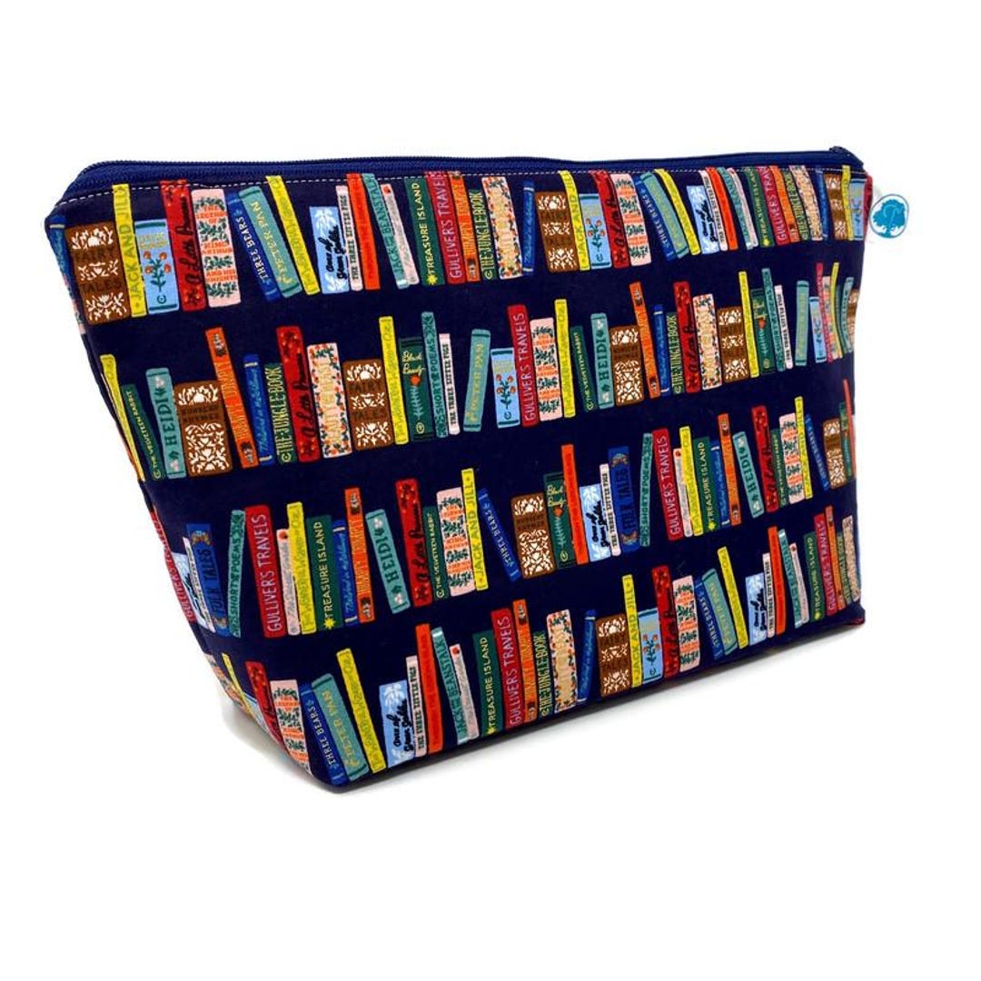 Classic Library Books - Extra Large Cosmetic Bag - Toiletry Bag ...