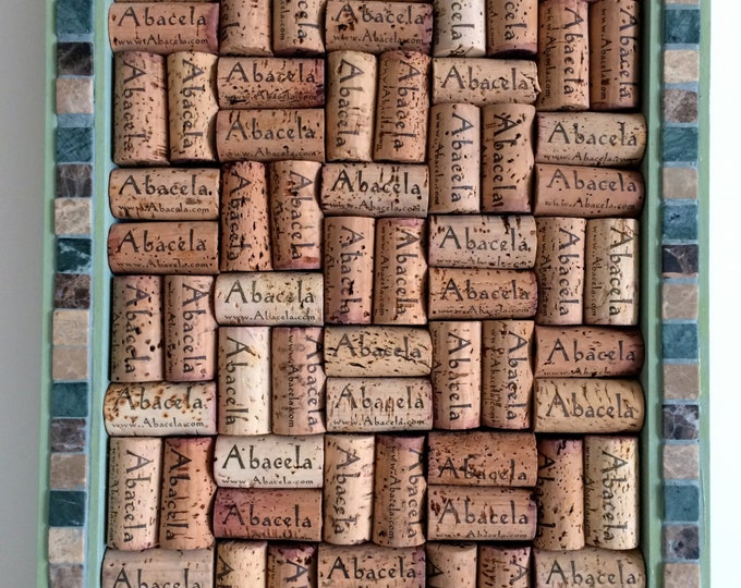 Mosaic Wine Cork and Bulletin Board - Etsy