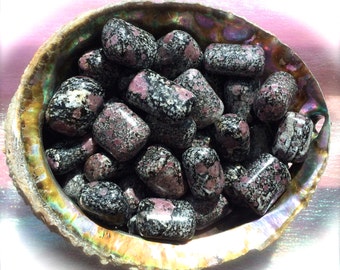 Tumbled Ruby in Matrix Hand Tumbled in India Meditation | Etsy