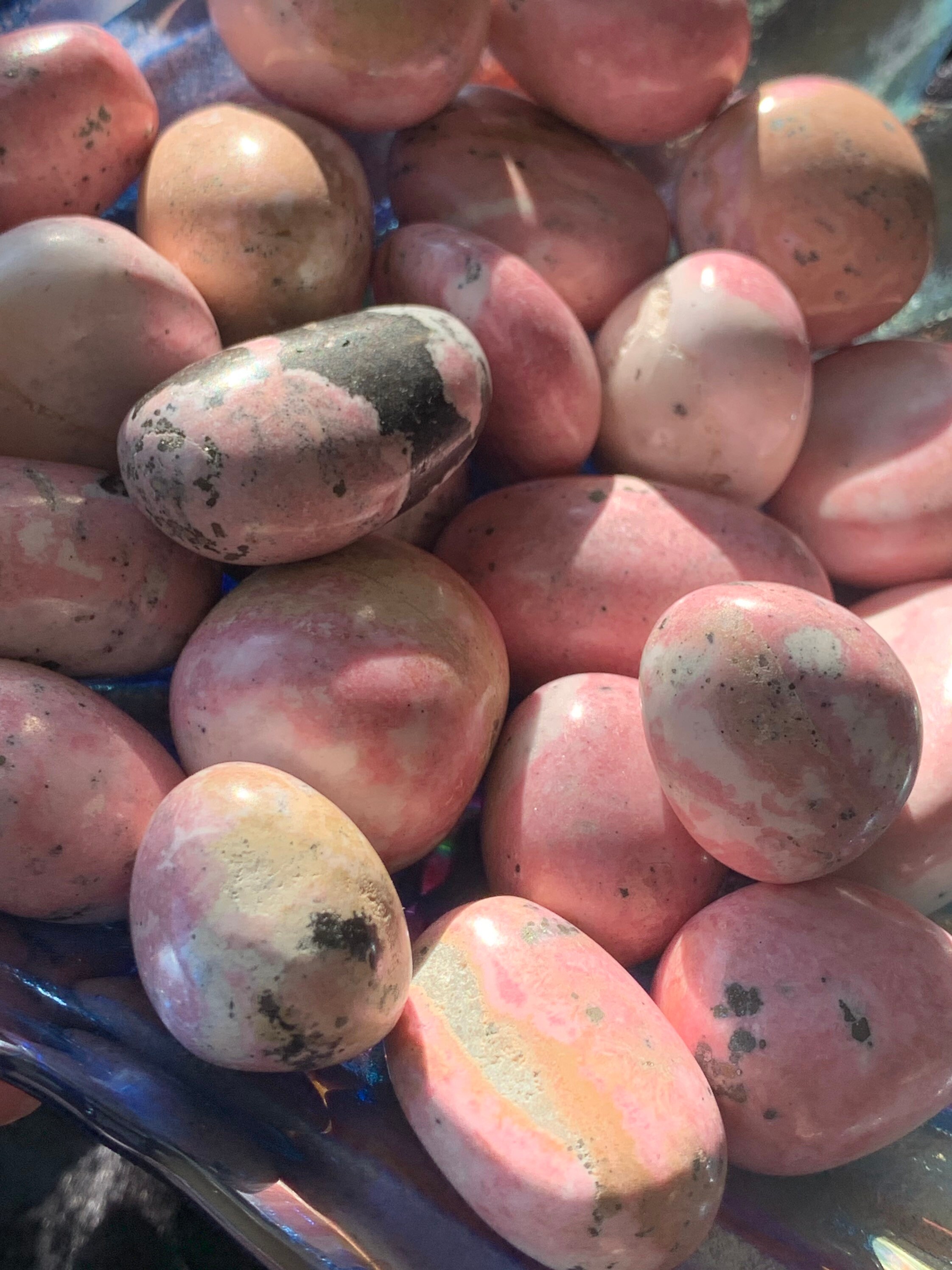 Tumbled Rhodonite, Meditation, Crystal Grid, Chakra, Reiki, Sacred ...