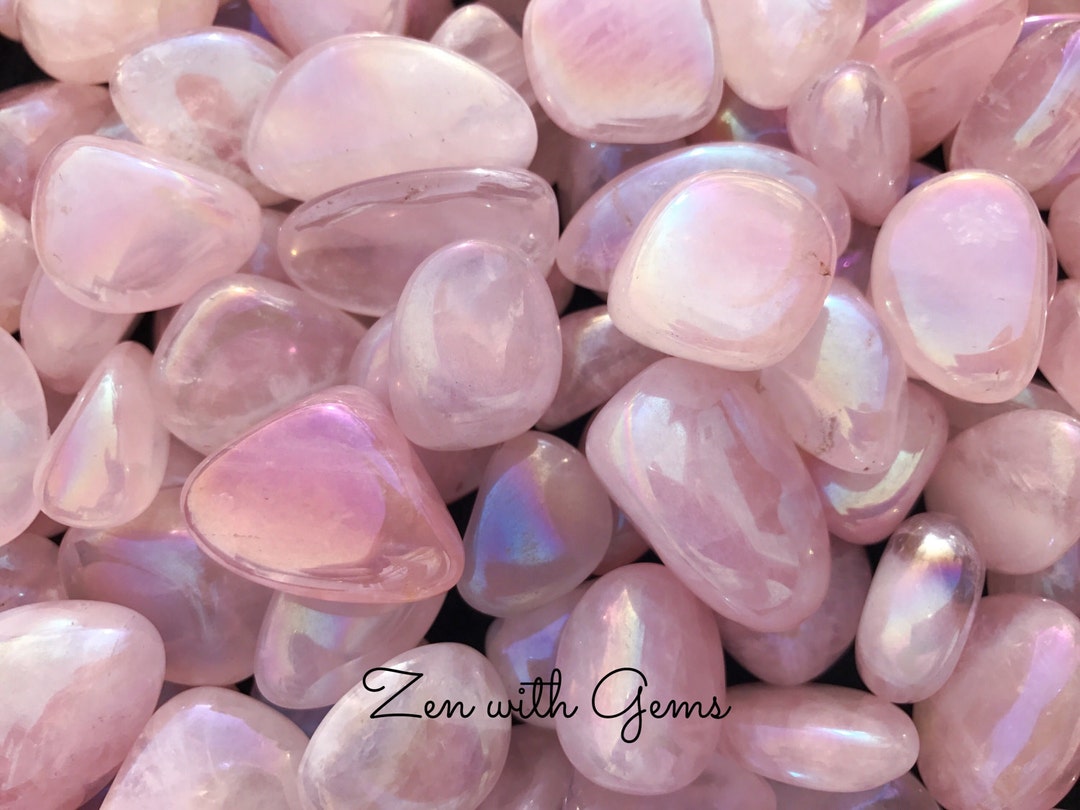 Angel Aura ROSE Quartz, Crystal Grid, Full Moon Charged, Chakra, Reiki ...