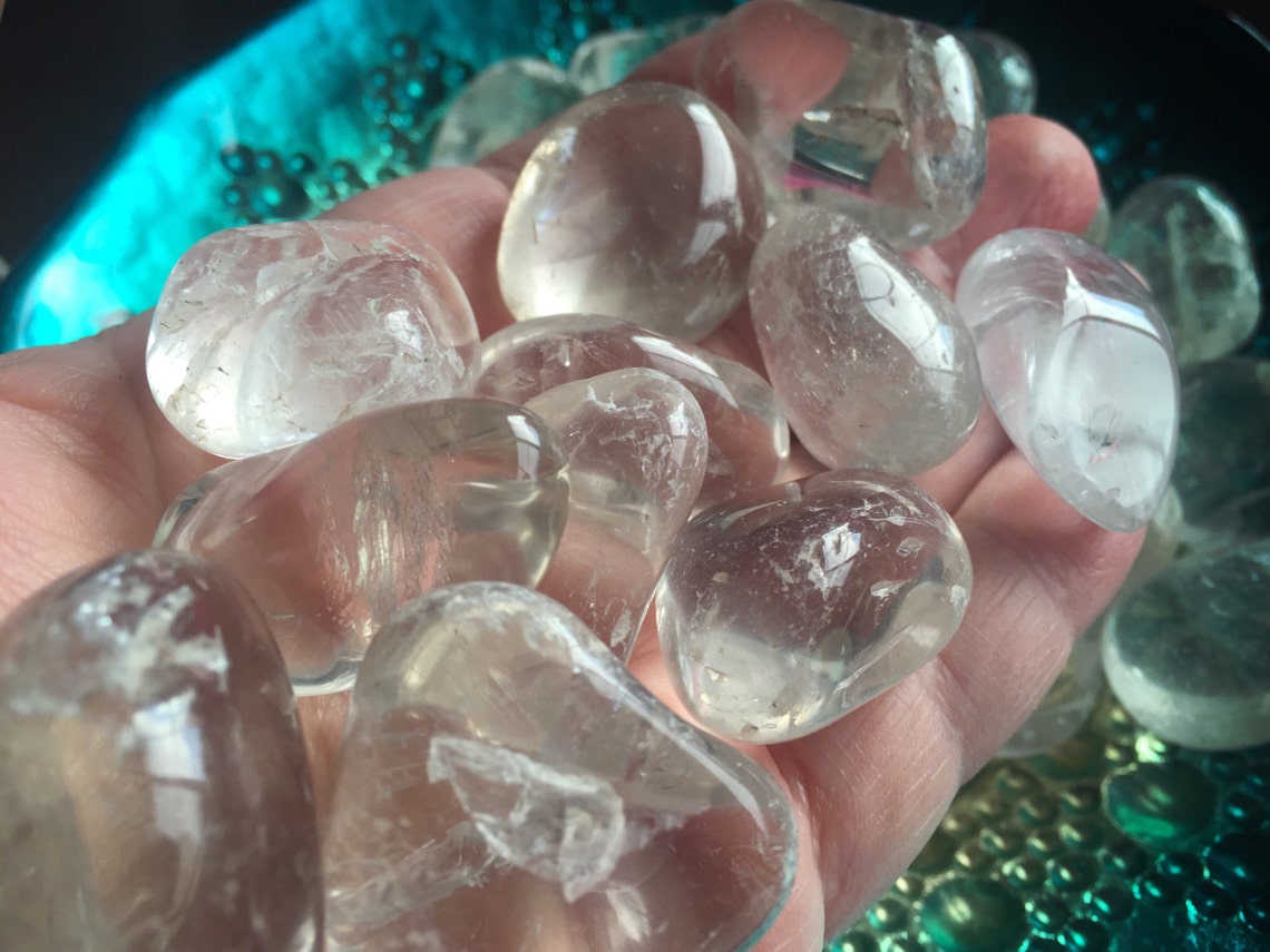 Quartz, Tumbled Quartz, Crystal Grid, Full Moon Charged, Use in Magic ...