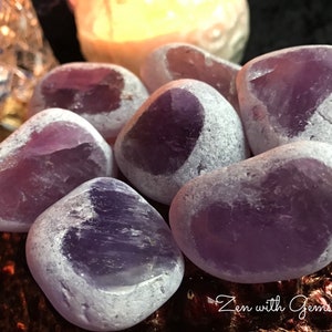 Amethyst Seer Stone, Ema Stone, Dragon Egg Stone, Emma Egg, Crystal ...