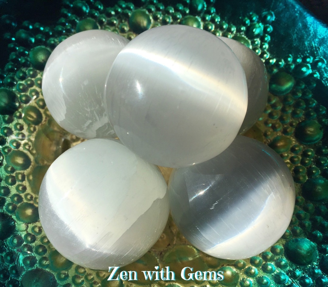 Selenite Sphere, Large Selenite Sphere, Scrying, Divination, Pagan ...