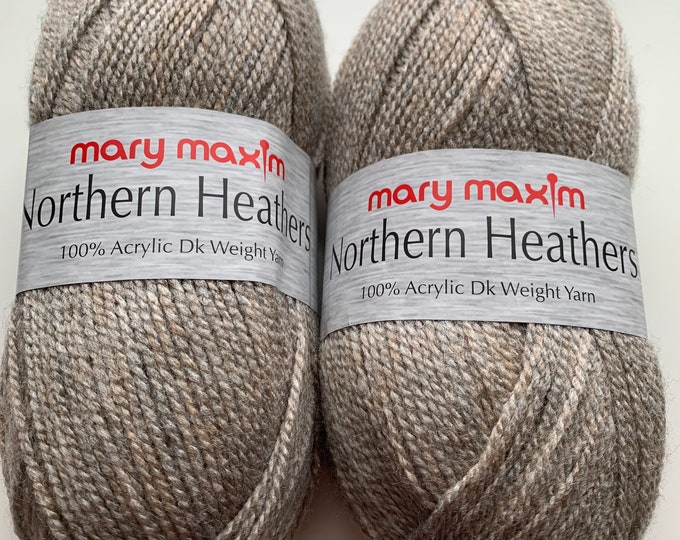 Mary Maxim Yarn, Northern Heathers Yarn, Acrylic Yarn, DK Weight Yarn ...
