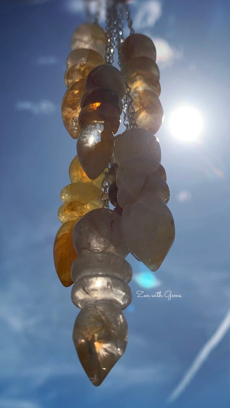 Yellow Hematoid Pendulum, Egyptian Pendulum, Dowsing Pendulum, Amulet ...