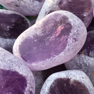Amethyst Seer Stone, Ema Stone, Dragon Egg Stone, Emma Egg, Crystal ...