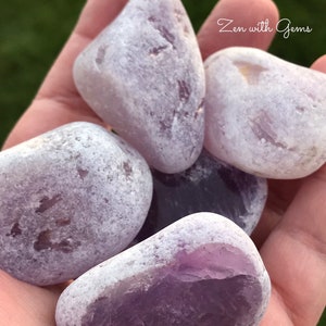 Amethyst Seer Stone, Ema Stone, Dragon Egg Stone, Emma Egg, Crystal ...