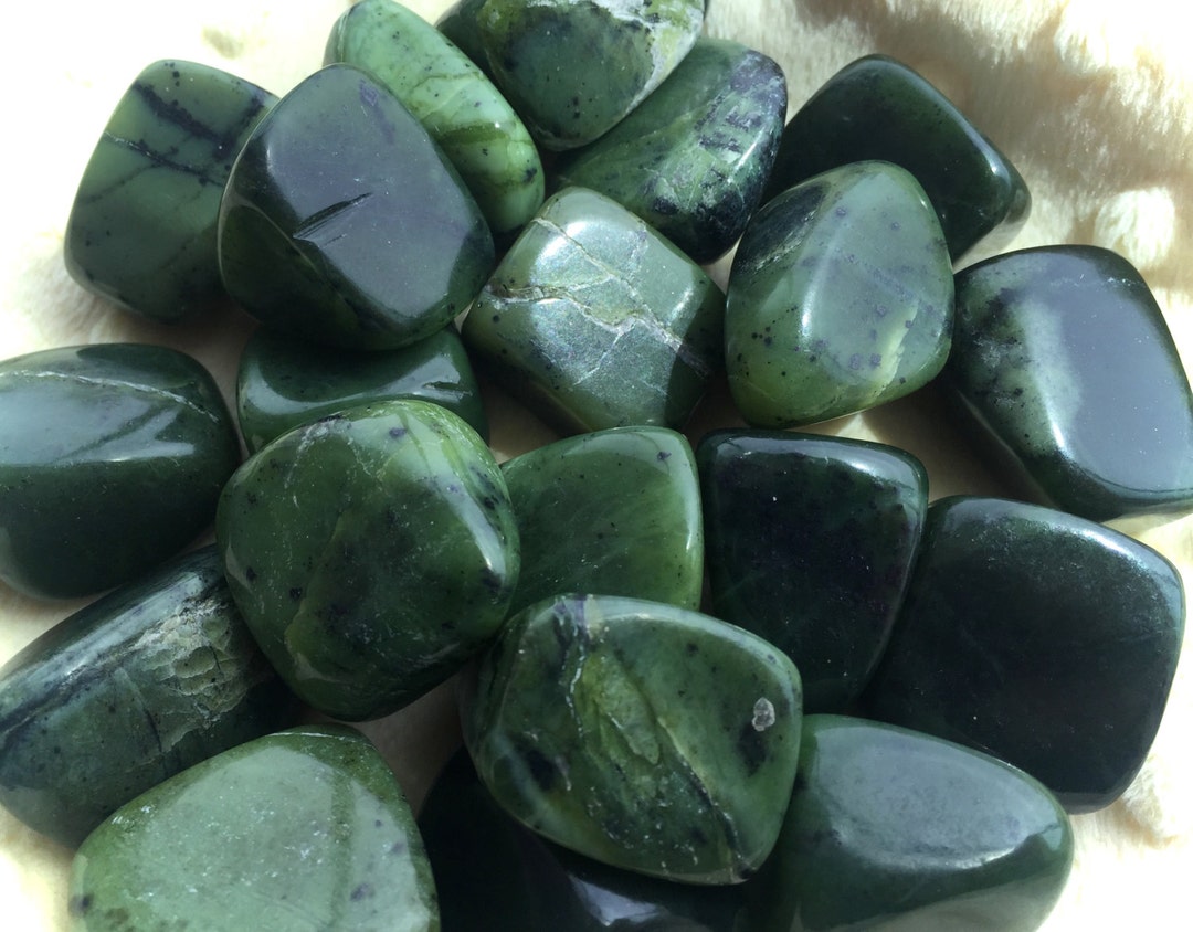 Nephrite Jade, Tumbled Jade, Charka, Meditation, Reiki, Full Moon ...