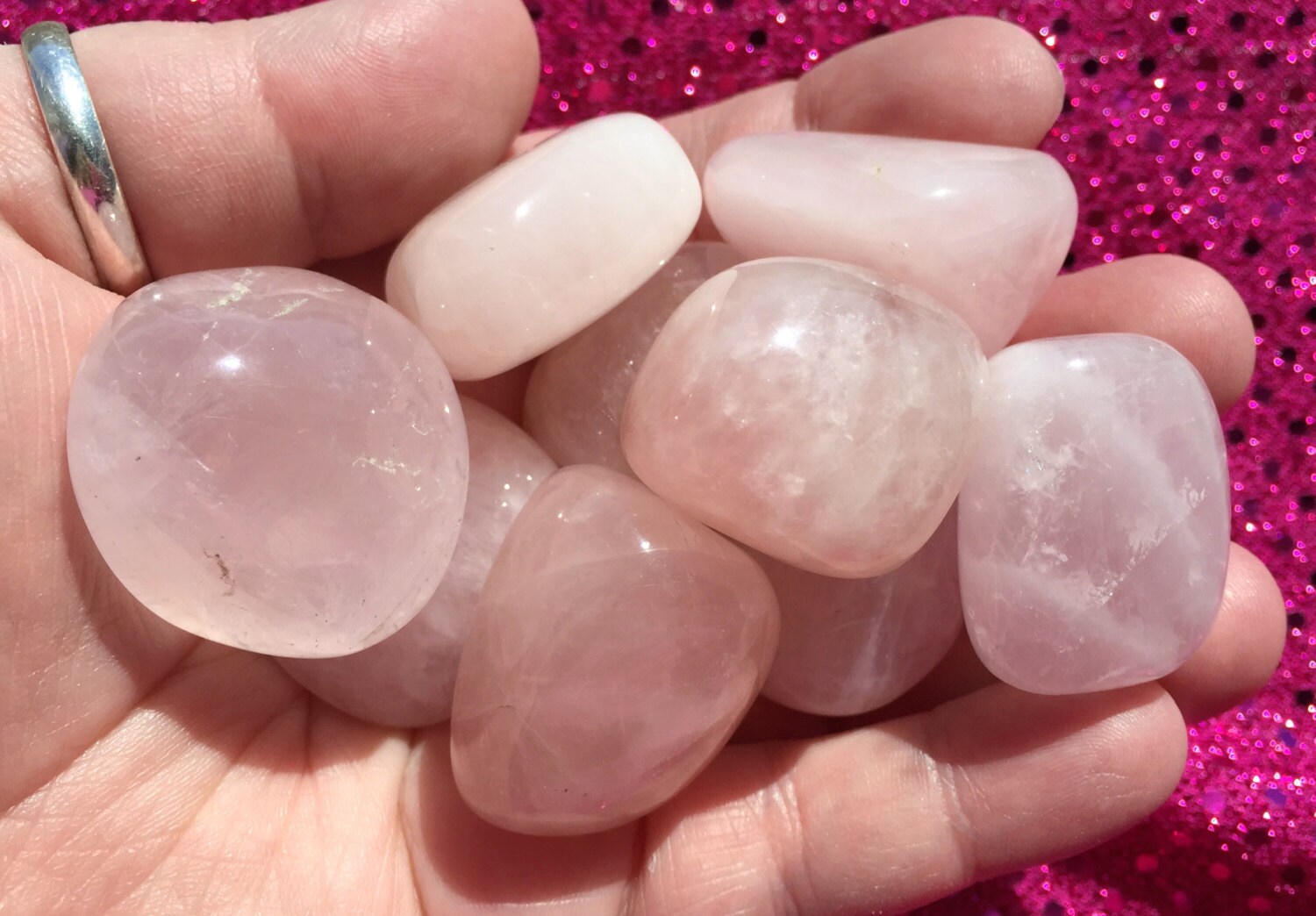 Tumbled Rose Quartz, Large Premium Quality, Crystal Grid, Chakra, Reiki ...