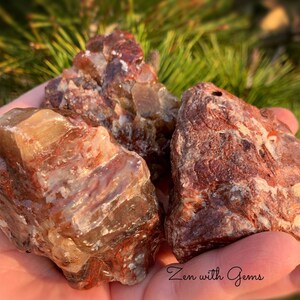 Red Calcite, Large Dragons Blood Red Calcite, Natural Rough Pieces ...
