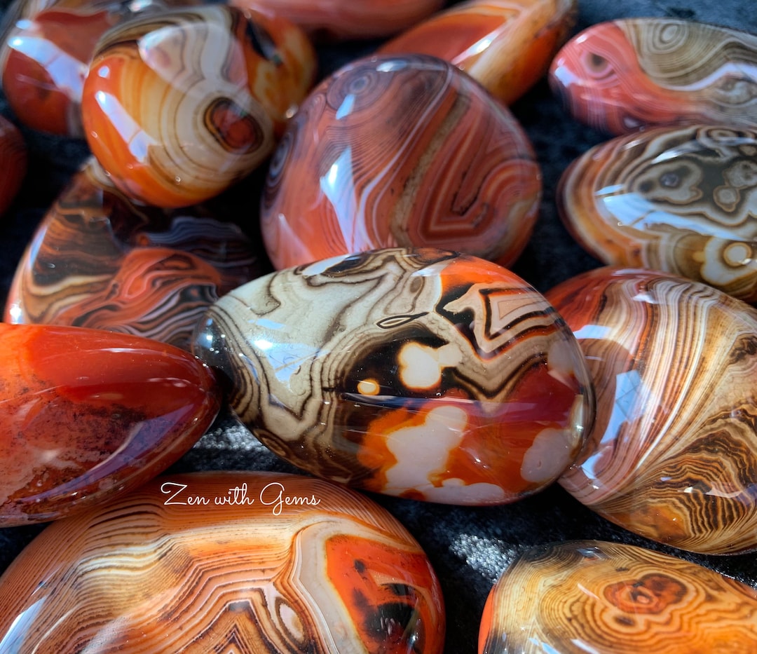 Sardonyx Large, Tumbled Red Sardonyx, Use in Chakra or Reiki Work ...