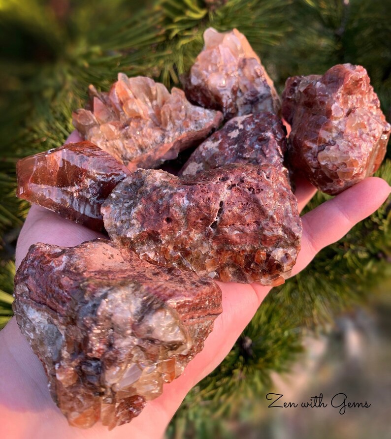 Red Calcite Large Dragons Blood Red Calcite Natural Rough | Etsy