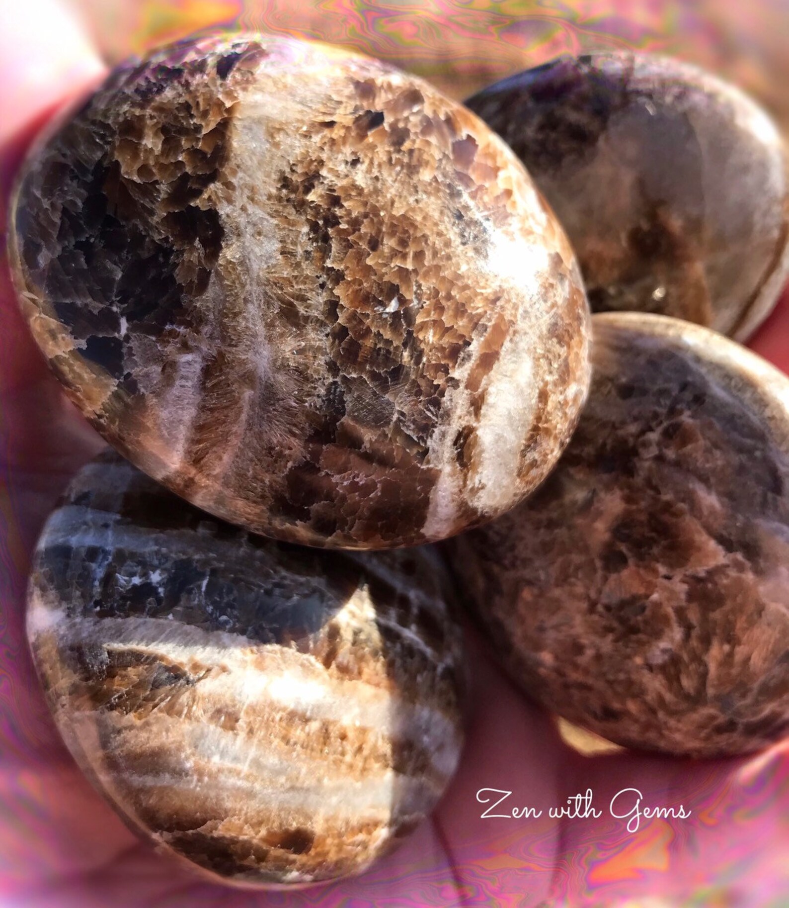 Brown Calcite Palm Stone Large Banded Calcite Pagan Altar - Etsy