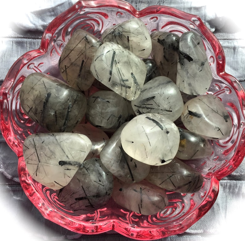 Tumbled Tourmalated Quartz Tourmalinated Quartz Meditation - Etsy