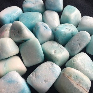 Tumbled Blue Aragonite, Crystal Grid, Chakra, Reiki, Meditation ...