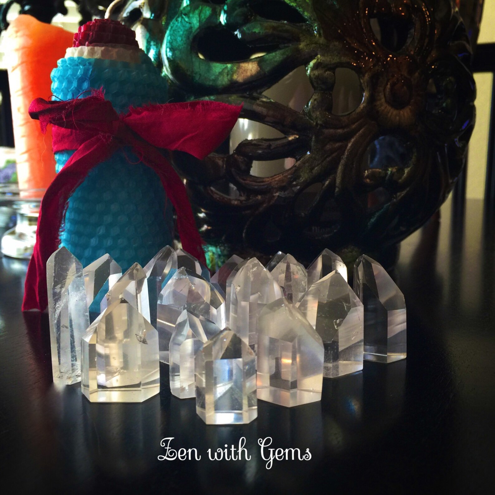 Mini Quartz Point, Quartz Generator Point, Crystal Grid, Full Moon ...