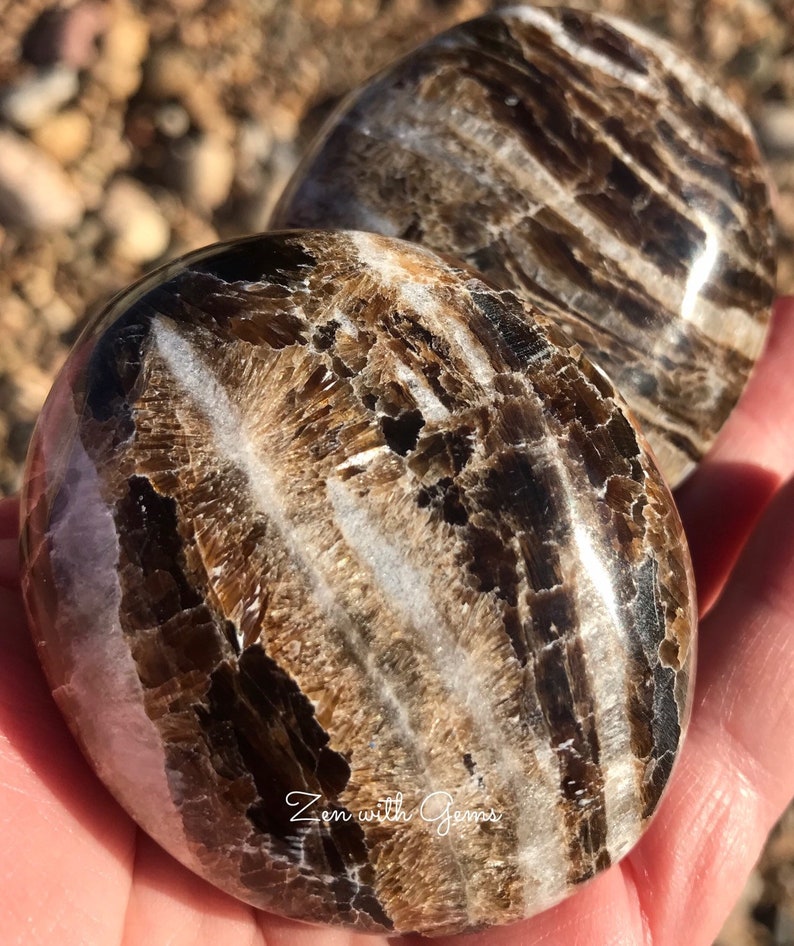 Brown Calcite Palm Stone Large Banded Calcite Pagan Altar - Etsy