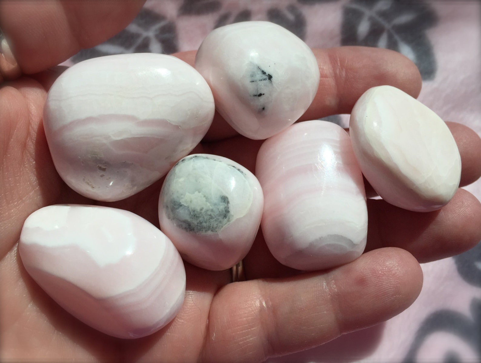 Mangano Calcite, Tumbled Mangano Calcite, Pink Calcite, Loving Full ...