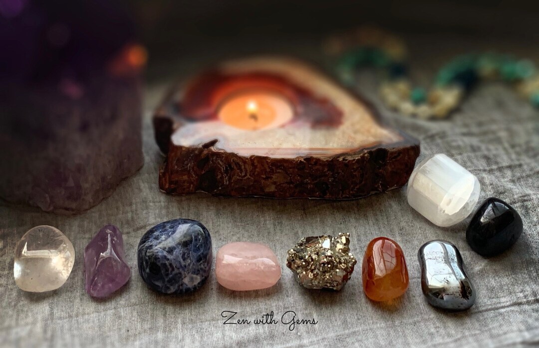 Chakra Set, Chakra Stone Set, 9 Chakra Crystal Set, Nine Chakra Set ...