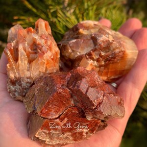 Red Calcite, Large Dragons Blood Red Calcite, Natural Rough Pieces ...