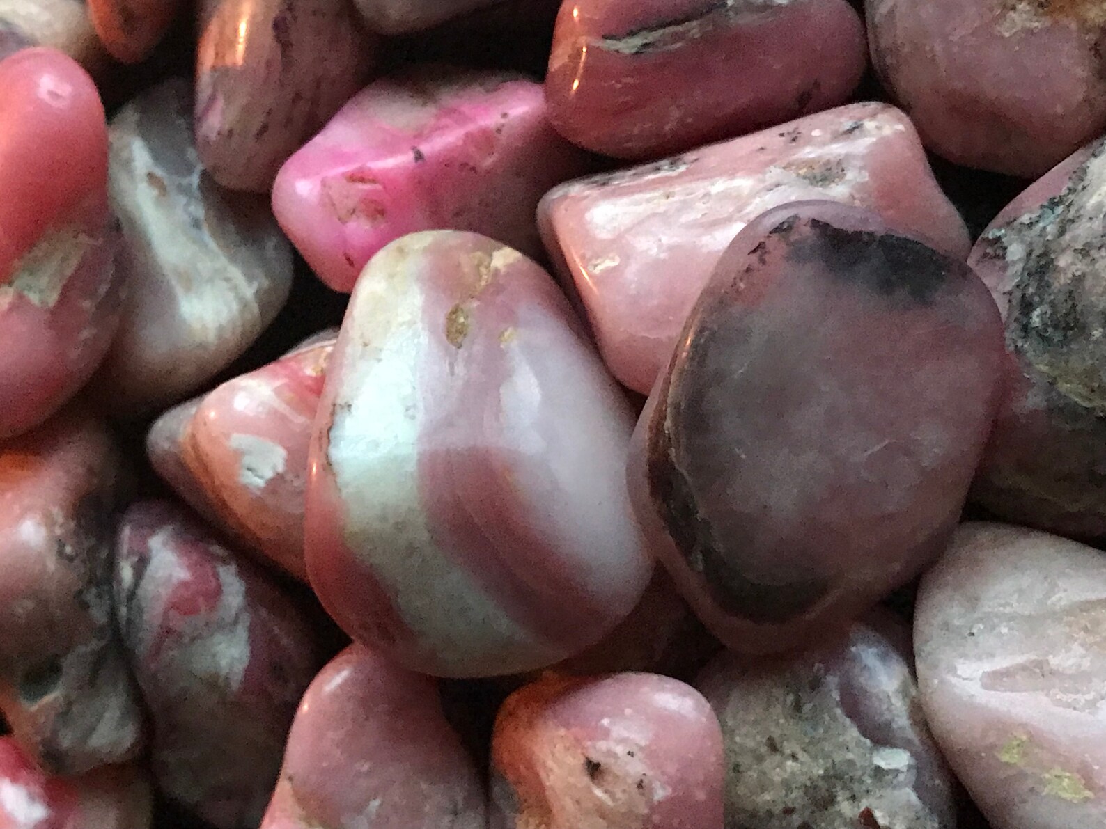 Pink Opal, Tumbled Pink Opal, Meditation, Chakra, Reiki, Sacred Space ...