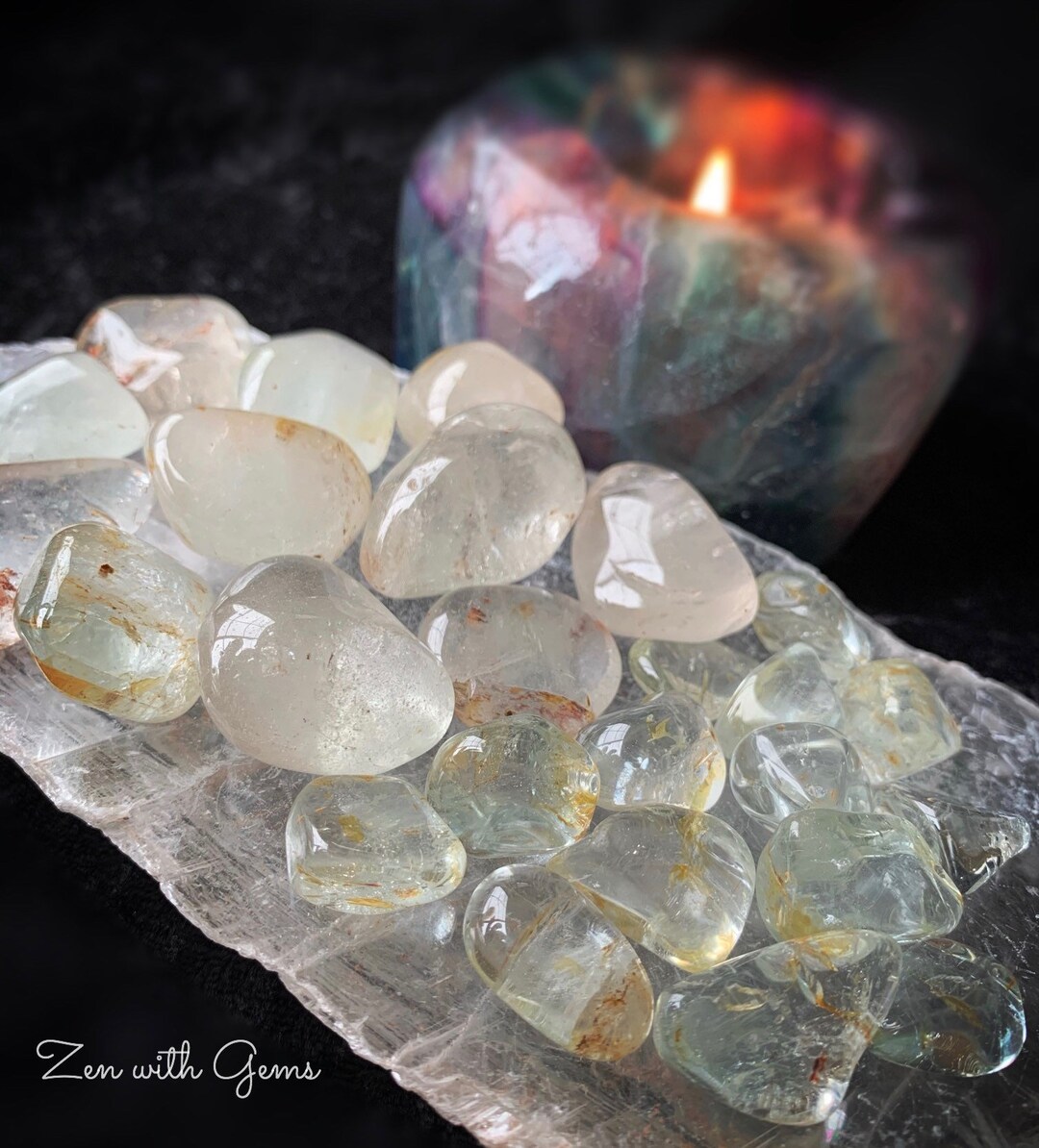 Tumbled Silver Topaz, 2 Sizes, Rare, Chakra, Reiki, Crystal Gird ...