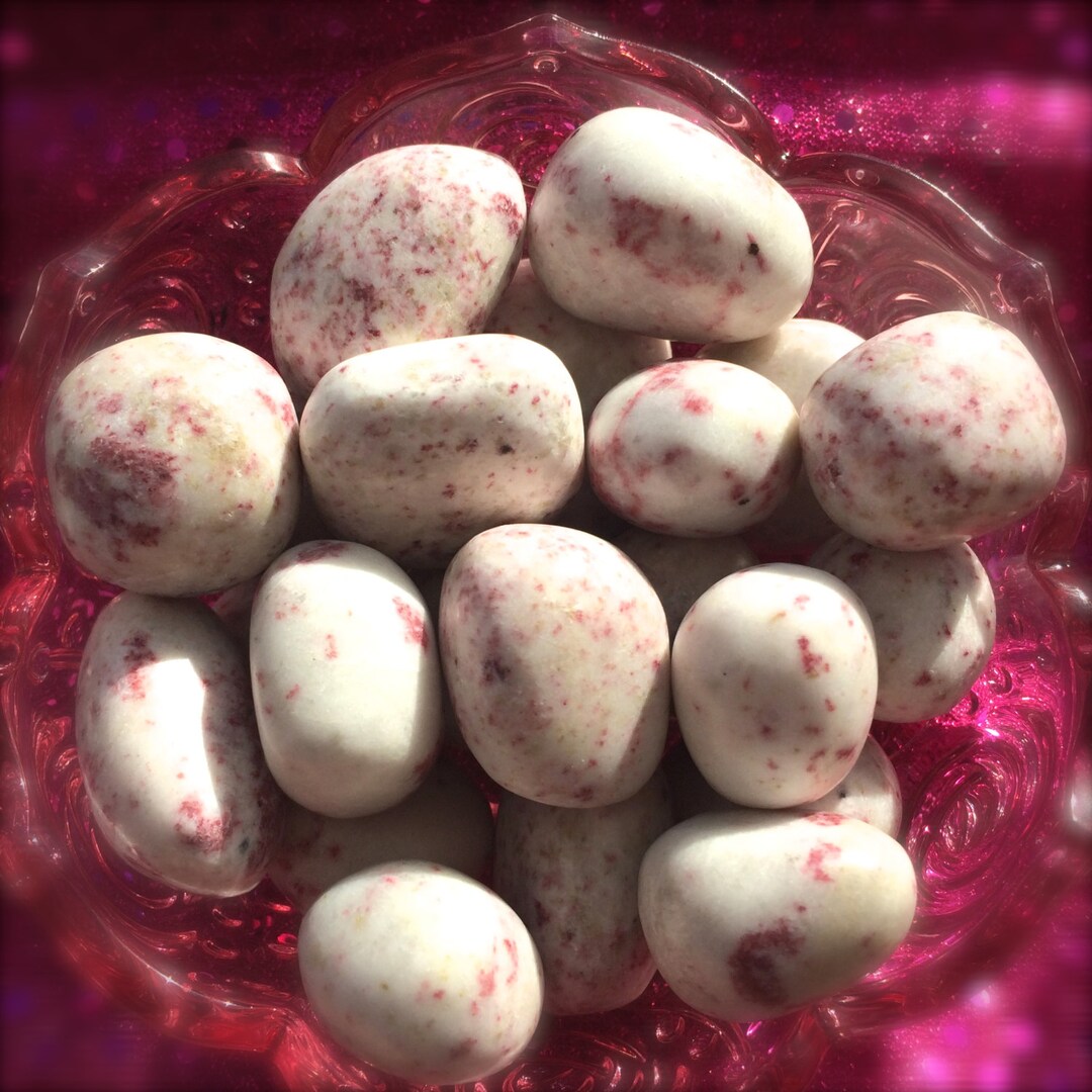 Tumbled Cinnabrite, Rare Cinnabar, in Quartz Matrix, Full Moon Charged ...