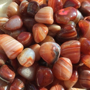 Brazilian Red Banded Agate, Tumbled Agate, Crystals, Crystal Grid ...