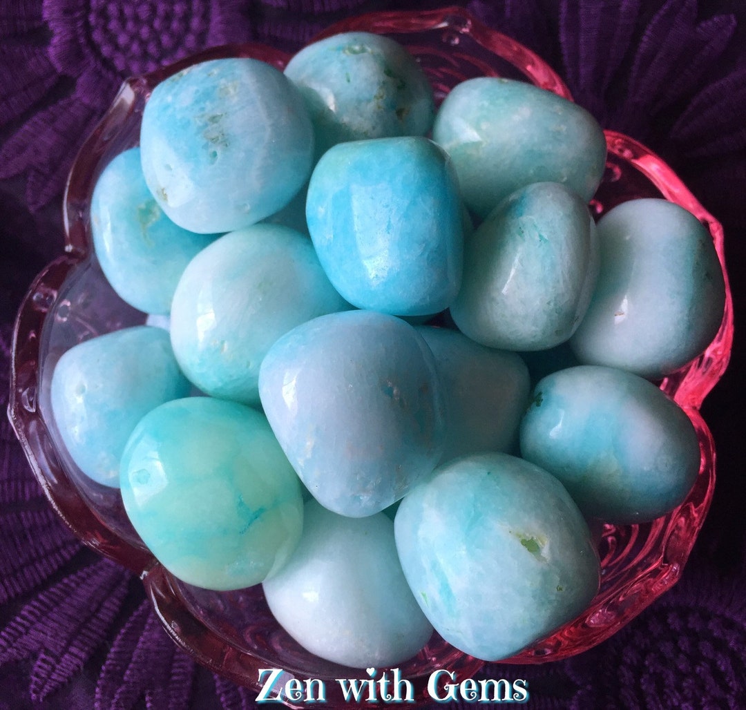 Tumbled Blue Aragonite, Crystal Grid, Chakra, Reiki, Meditation ...