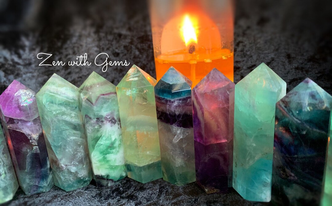 Fluorite Point, Crystal Grid, Chakra, Reiki, Wand, Fluorite Generator ...