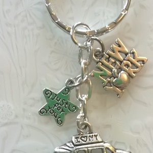 New York Keyringstatue of Libertycity Keyringsparis Keyring - Etsy