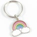 Rainbow Keychain Rainbow Key Chain Cute Keychain | Etsy