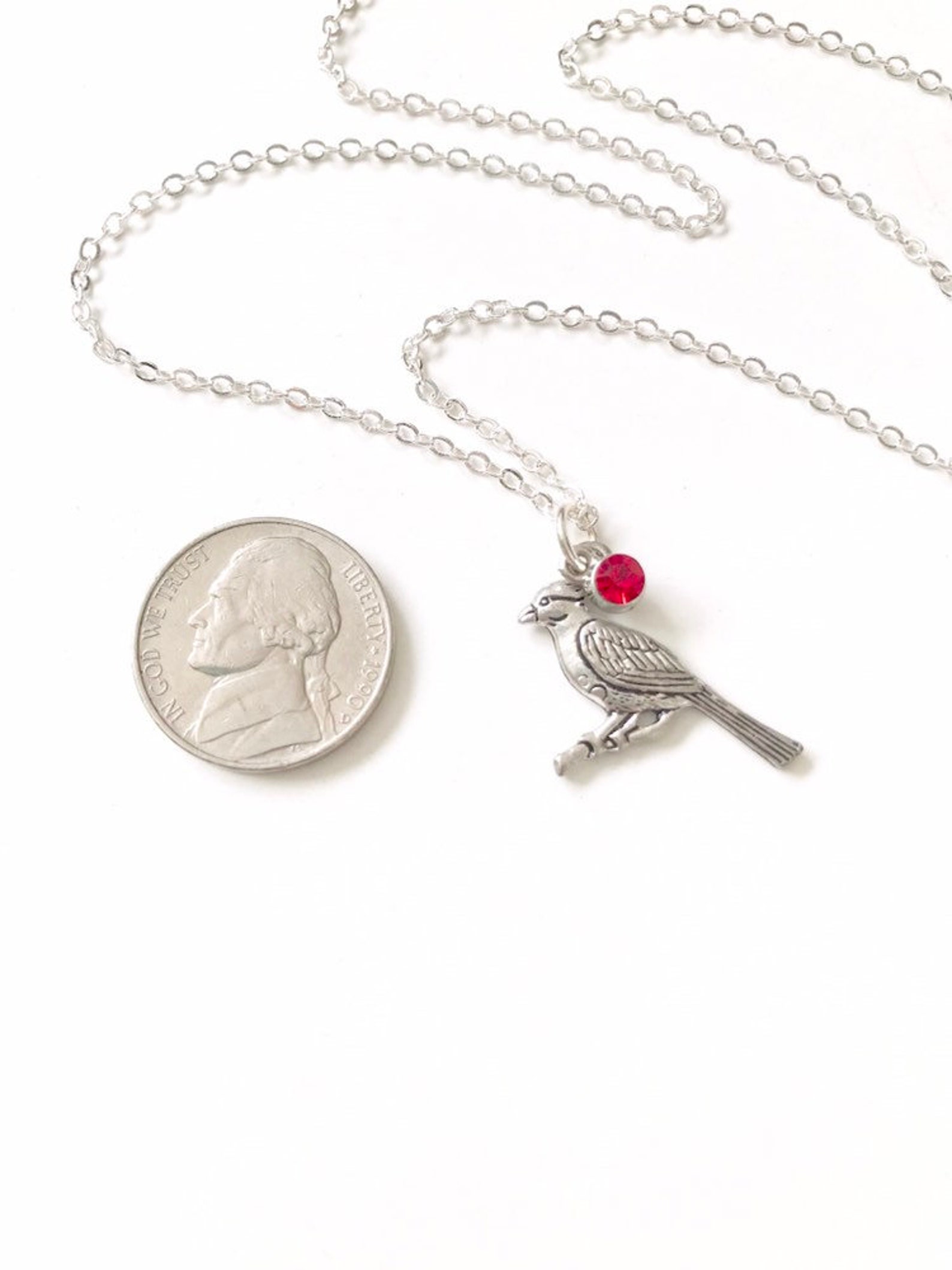 Cardinal Necklace Remembrance Necklace Memorial Necklace - Etsy