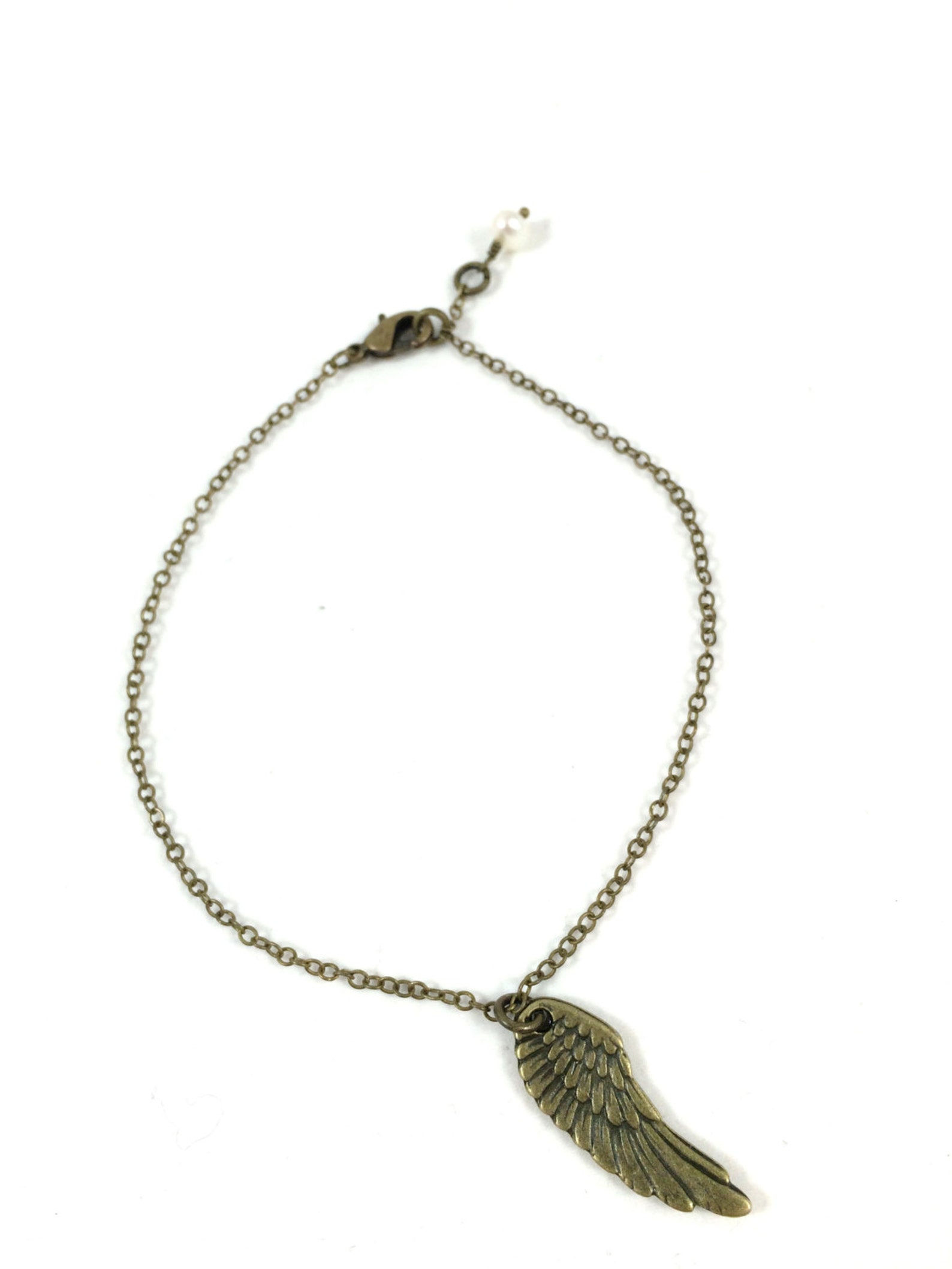 Angel Anklet Angel Wing Anklet Angel Wing Bracelet Wing - Etsy